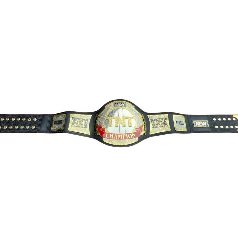 NEW AEW TNT BELT WRESTLING CHAMPIONSHIP BLACK LEATHER REPLICA BELT - WC ...