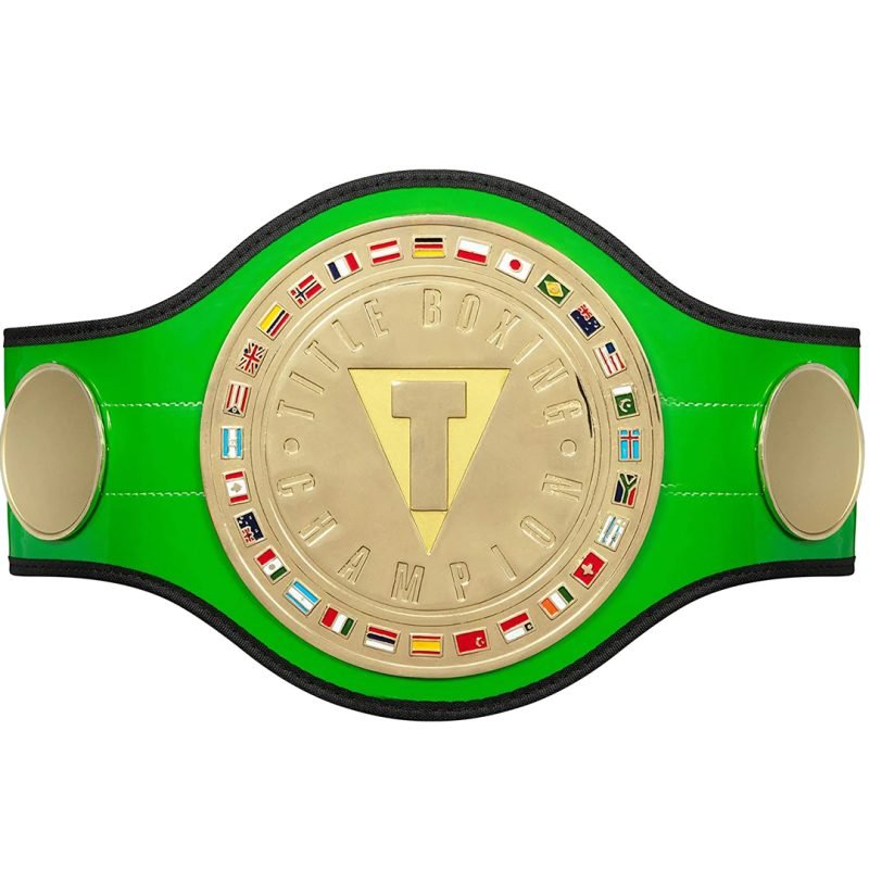 TITLE BOXING GREEN BELT Championship Belt - WC BELTS