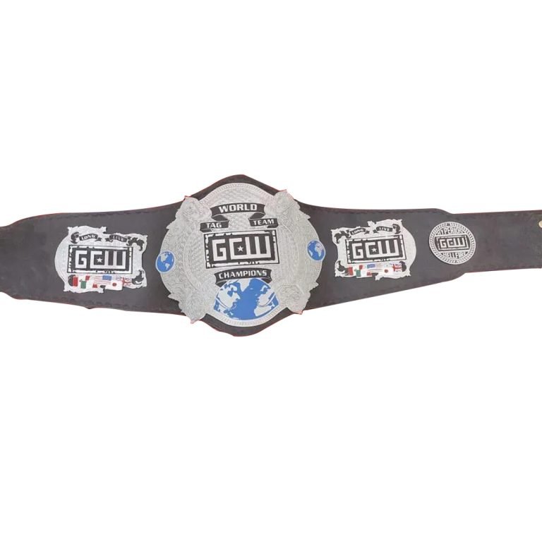 GCW World Tag Team Championship Leather Belt - WC BELTS