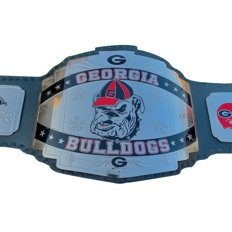 GEORGIA BULLDOG NATIONAL CUSTOMIZED CHAMPIONSHIP TITLE BELT REPLICA ...
